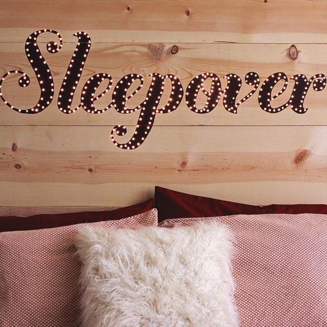 Sleepover Sign