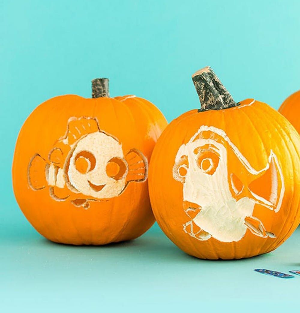 Ariel Pumpkin Stencils