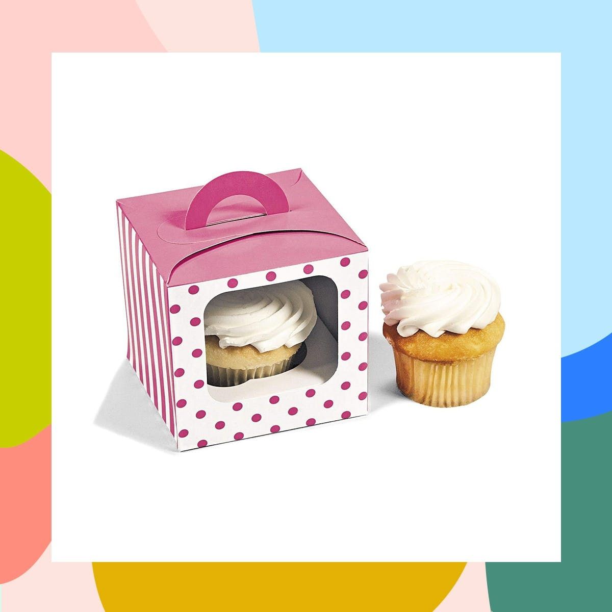 Cupcake Shaped Box Template