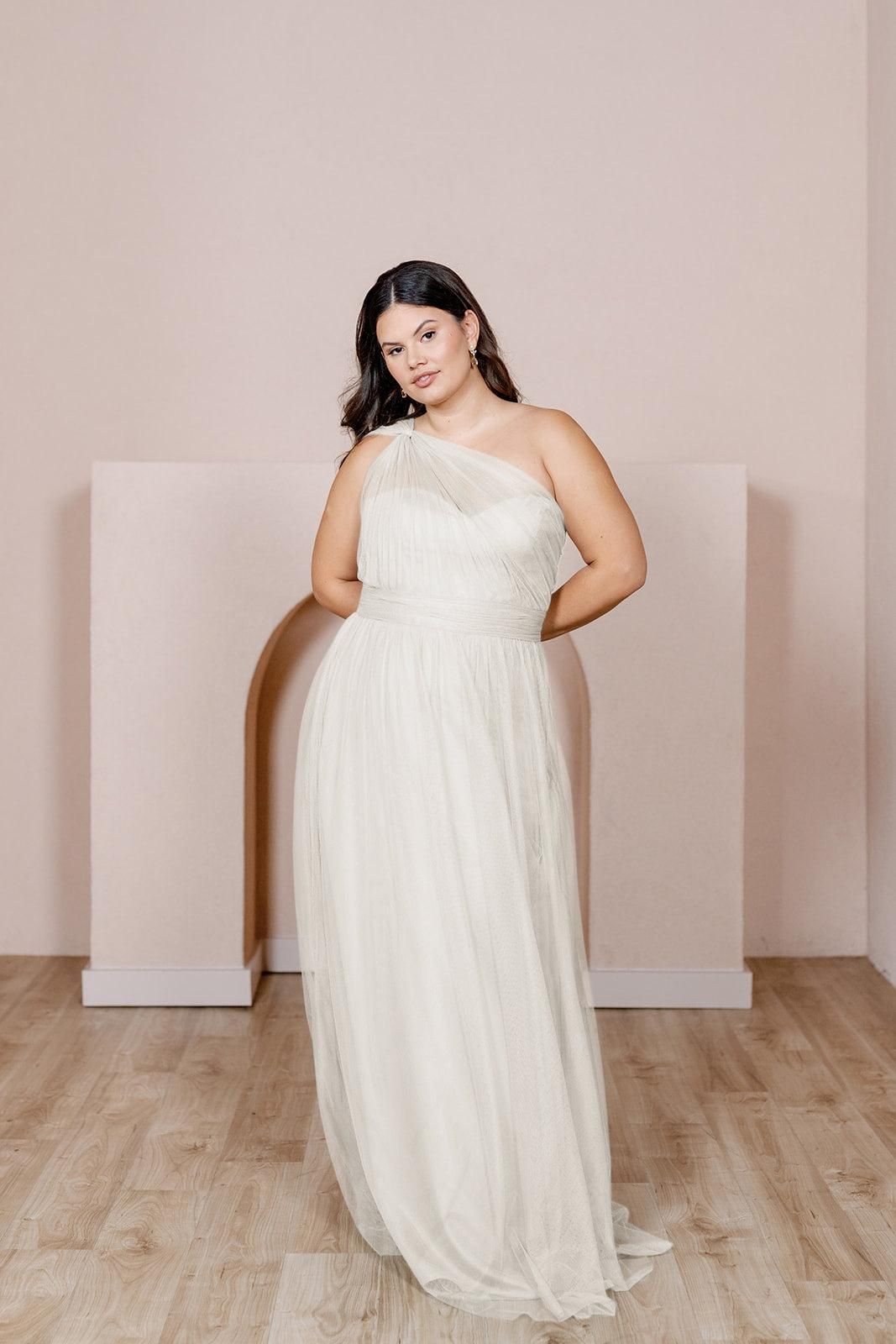 Greek Goddess Wedding Dress Plus Size