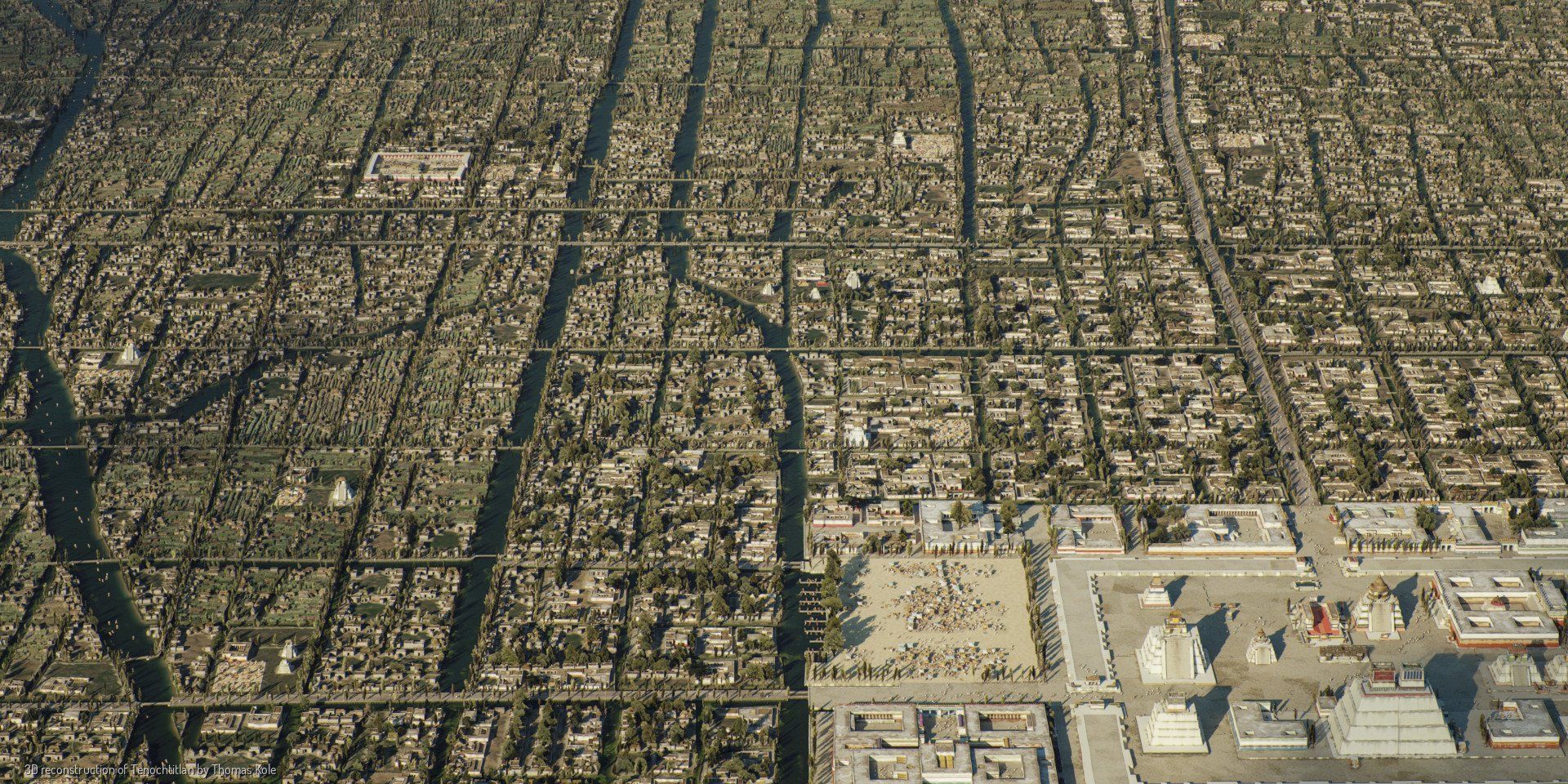 Tenochtitlan Today Aerial