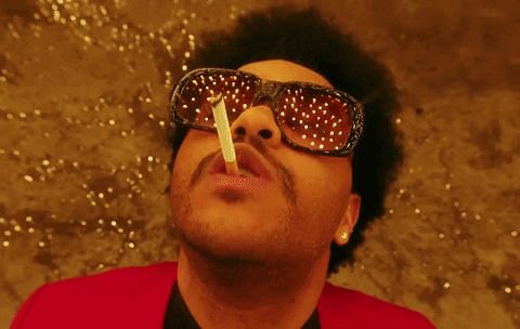 The Weeknd Smoking Weed