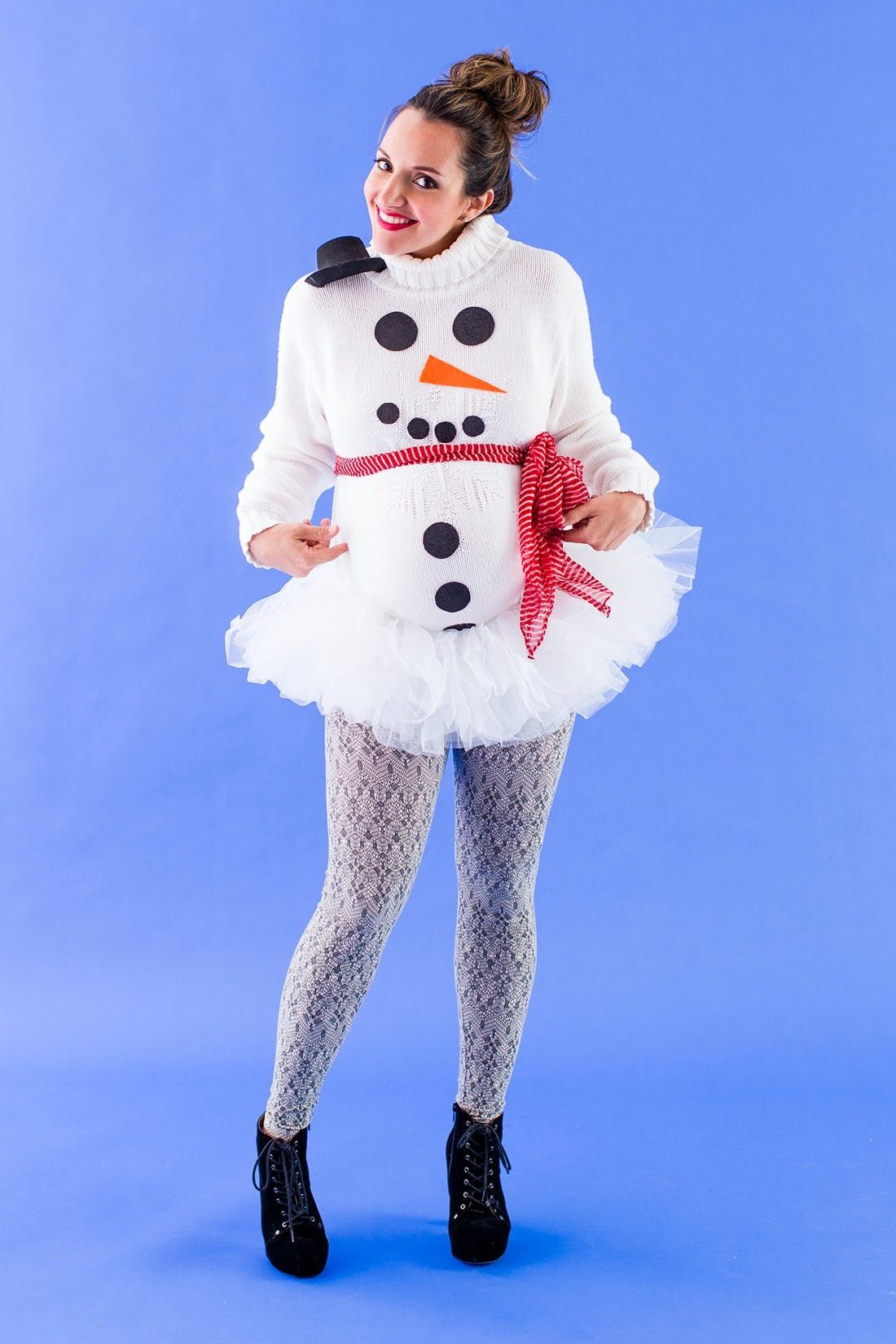 Homemade Snowman Costume