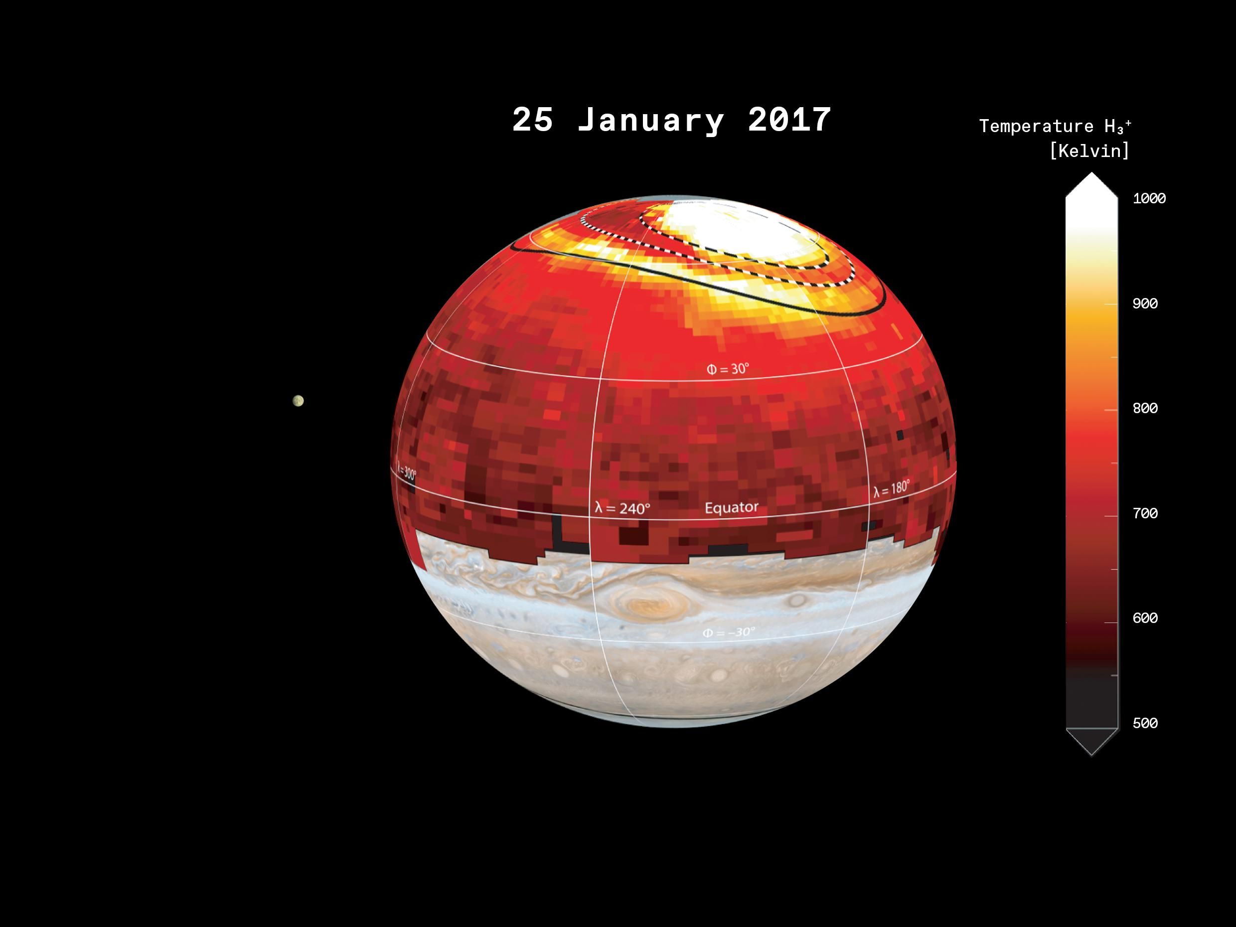 Jupiter Temperature Maximum