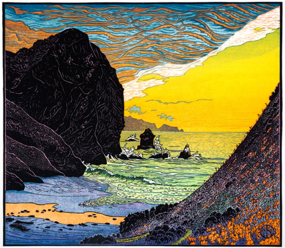 Woodcut Artist Tom Killion Captures the Magic of the California Coast ...