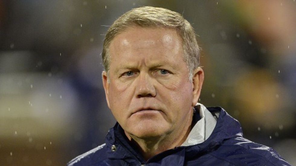 50 Shades Of Purple: Brian Kelly's Facial Hues