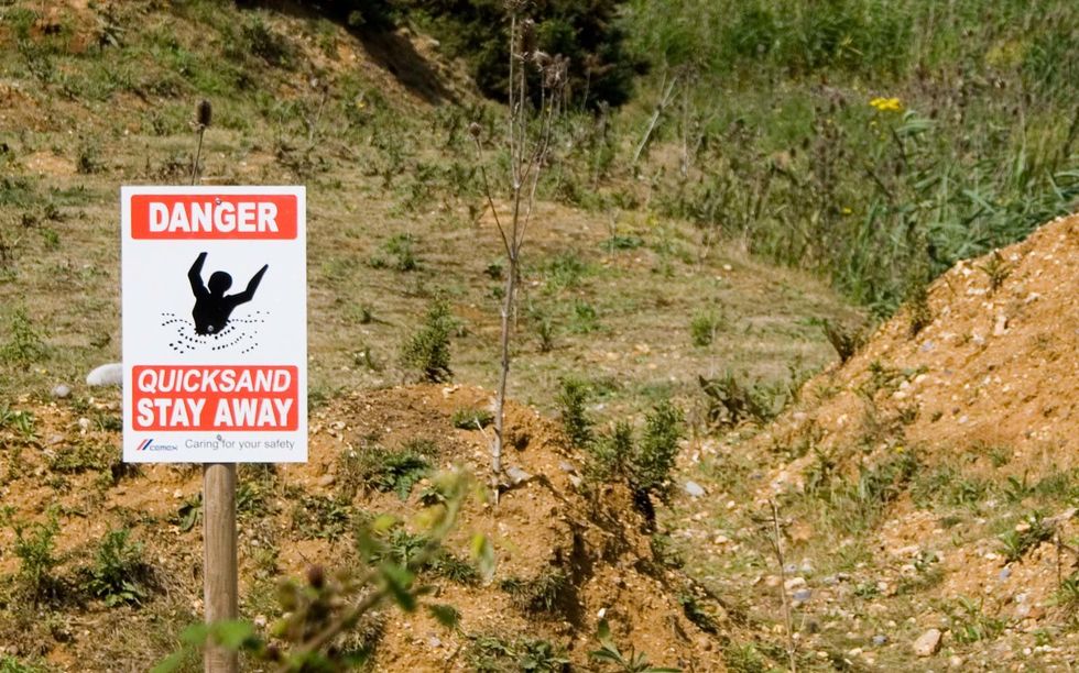 Top 3 Most Embarrassing Places To Get Stuck In Quicksand