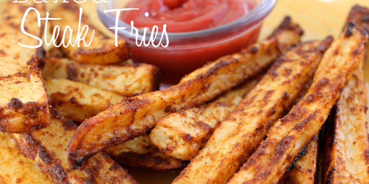 Baked Seasoned Steak Fries Recipe - My Recipe Magic