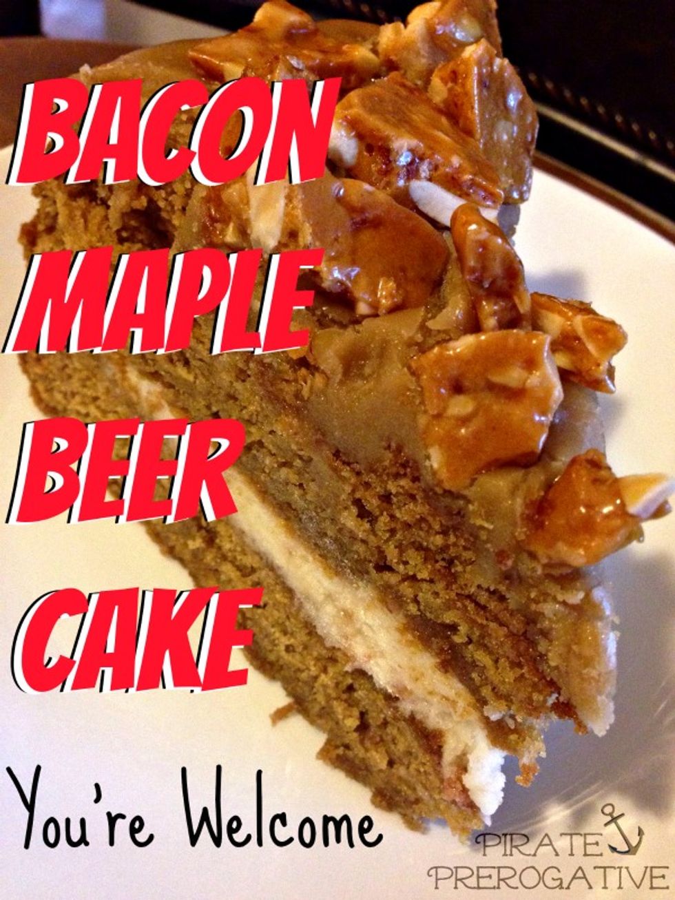 Bacon Maple Beer Cake - My Recipe Magic