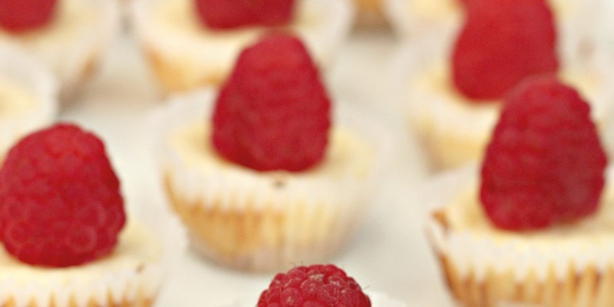 Mini Raspberry Cheesecakes Recipe - My Recipe Magic