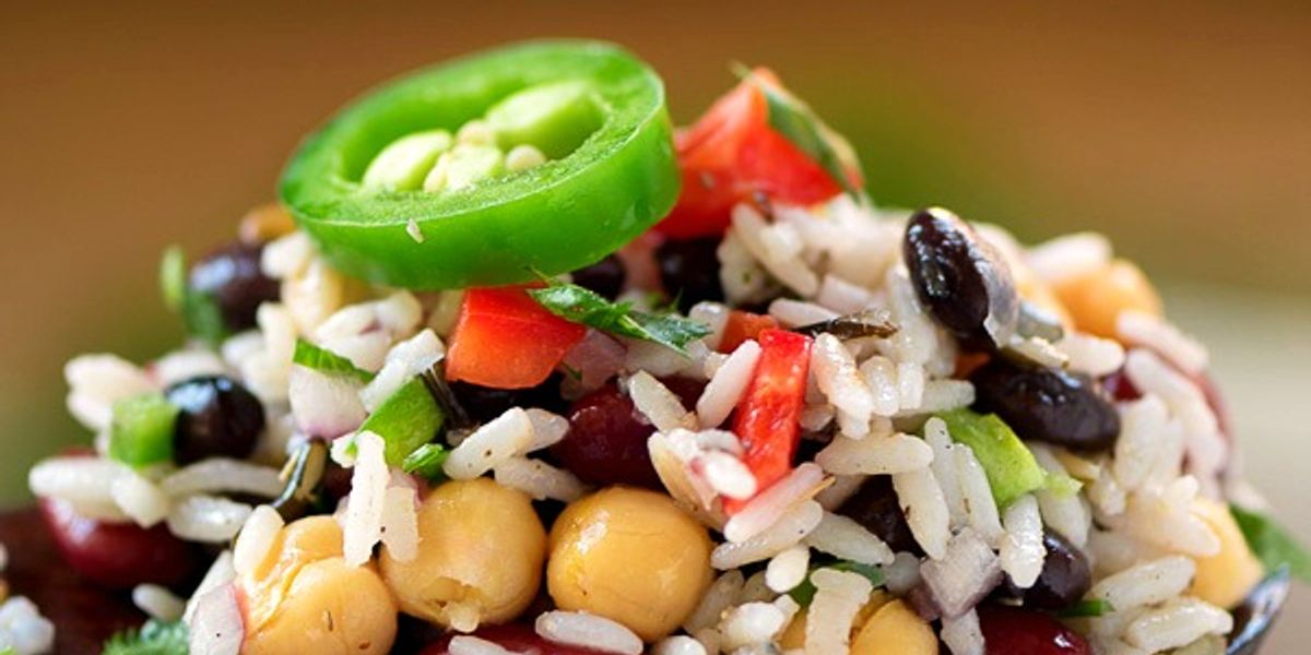 Three Bean Wild Rice Salad - My Recipe Magic