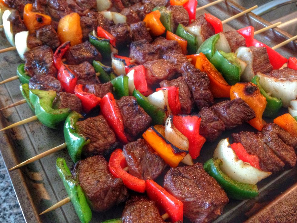 Marinated Grilled Kebabs - My Recipe Magic