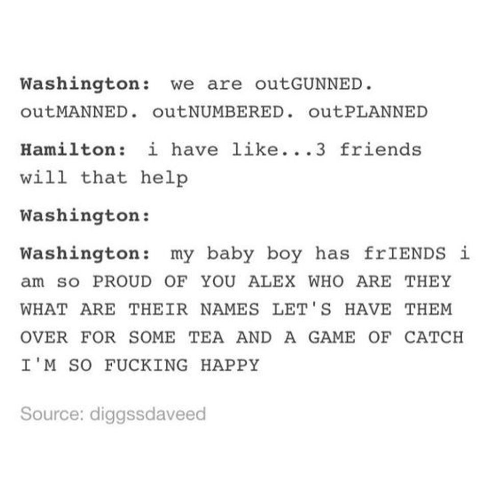 11 Hilarious Tumblr Posts About "Hamilton: An American Musical"