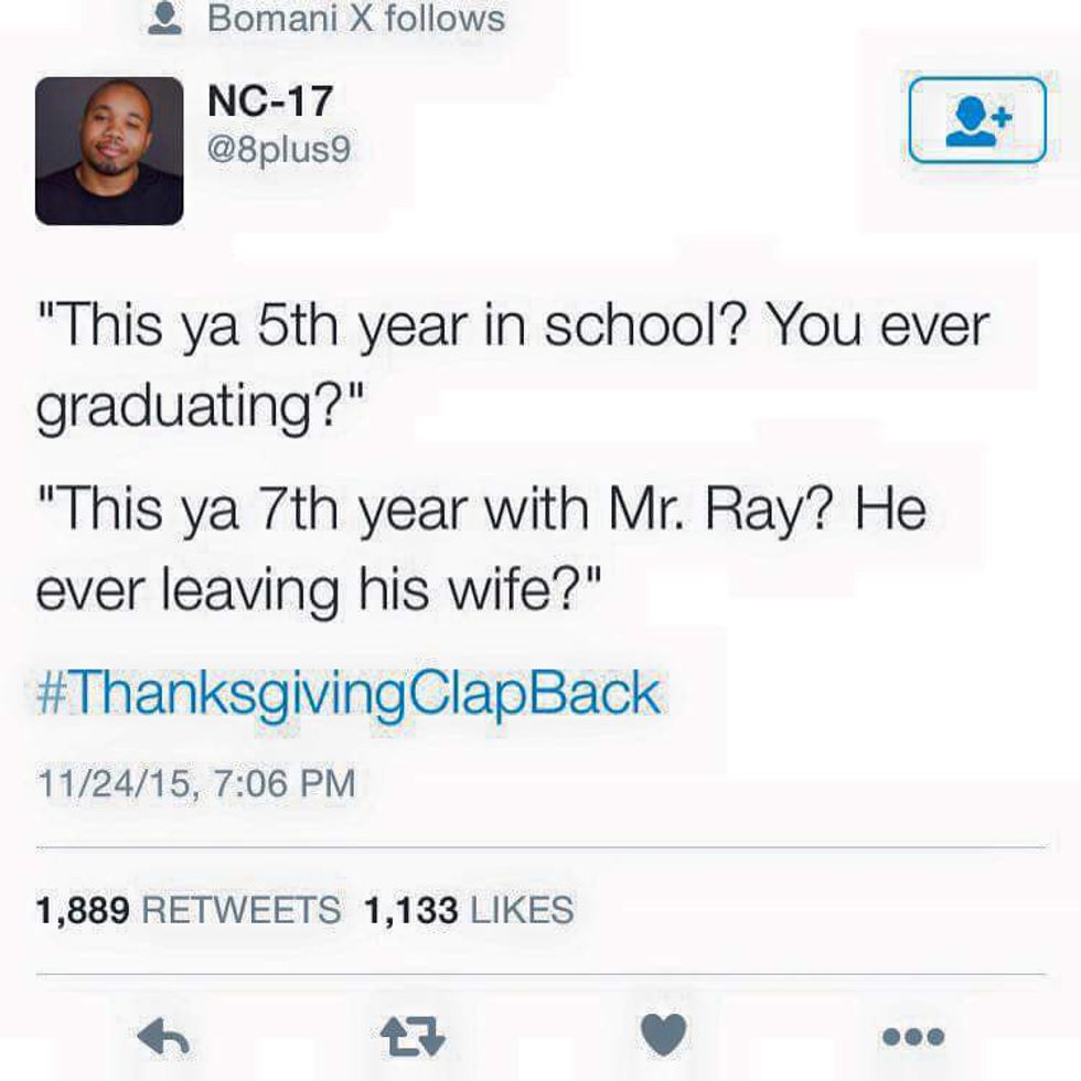 The 10 Most Savage Thanksgiving Clapback Memes