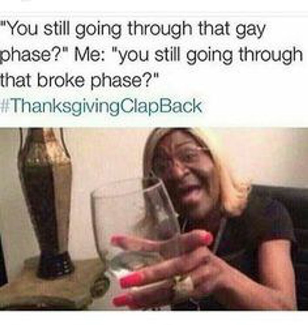 The 10 Most Savage Thanksgiving Clapback Memes