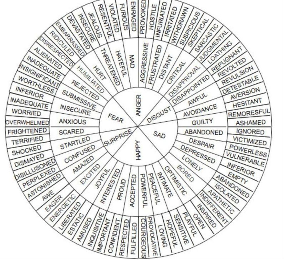 The Emotion Definer Wheel