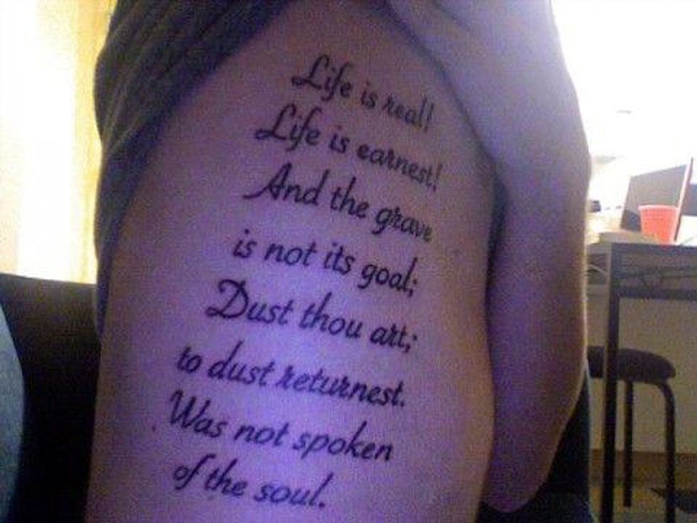 21 Awesome Literary Tattoos That Celebrate National Poetry Month