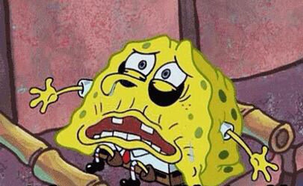 Being in College As Told By Spongebob