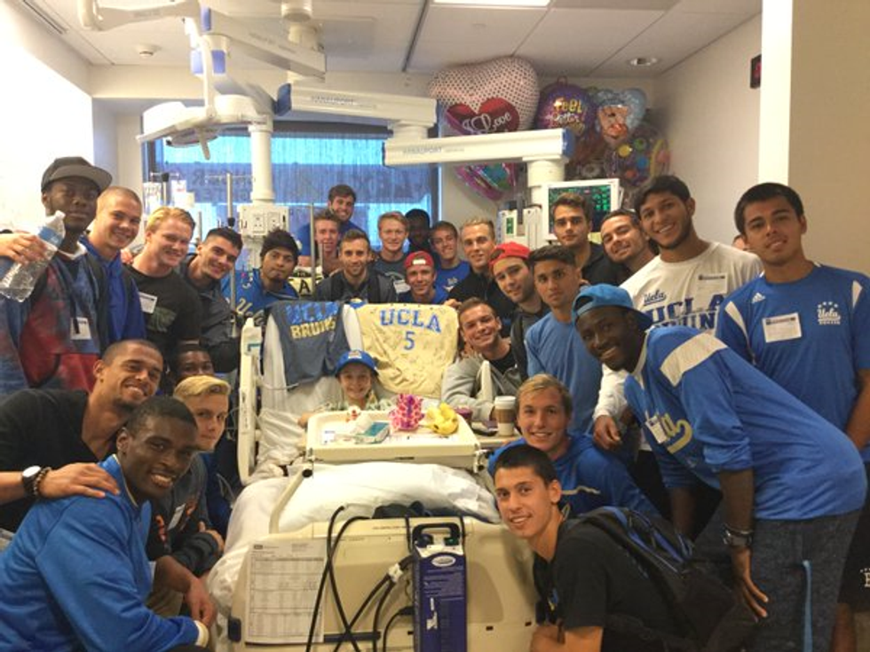 UCLA Fraternity Gives Their Support To Cancer Patient