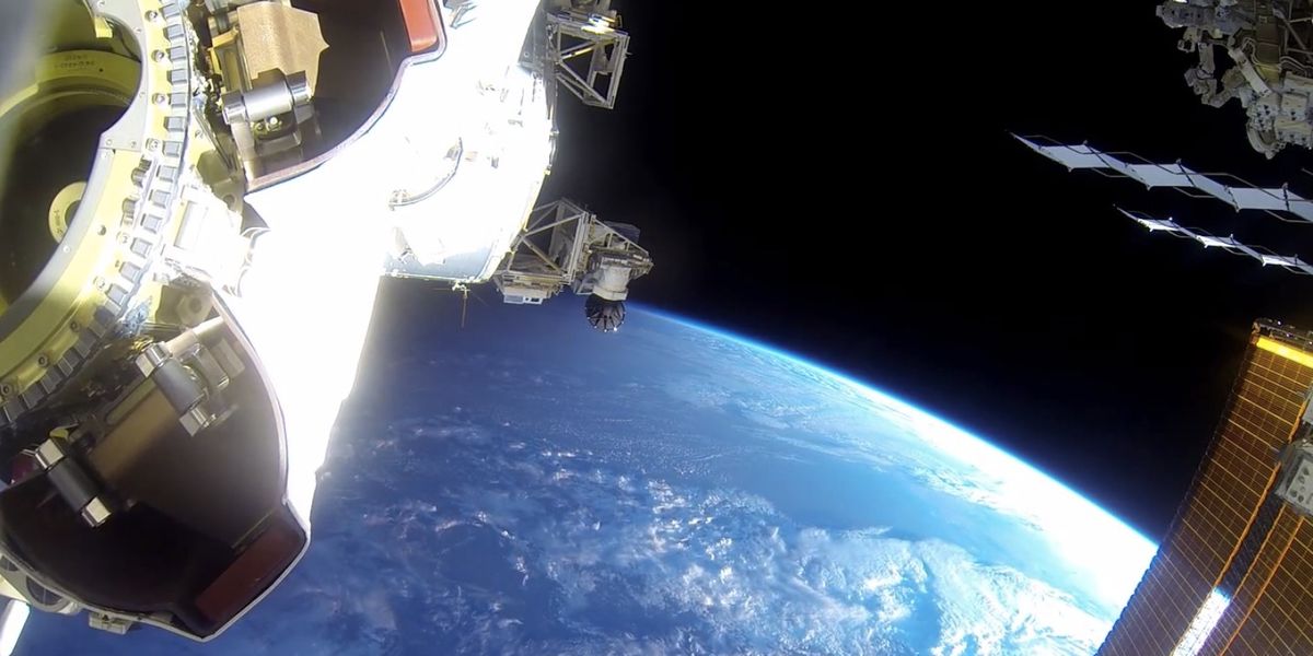 Astronaut takes a GoPro, straps it to his suit, and goes for a space ...