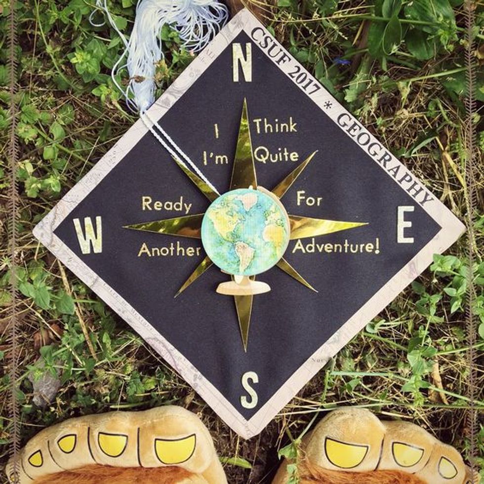 23 Grad Cap Decorating Ideas For Travel-Obsessed Grads