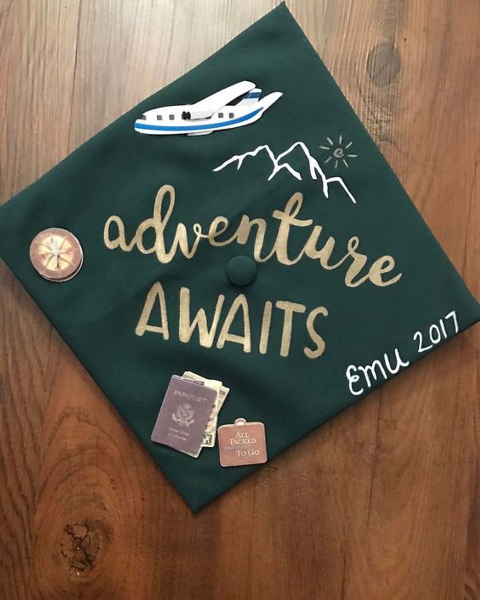 23 Grad Cap Decorating Ideas For Travel-Obsessed Grads