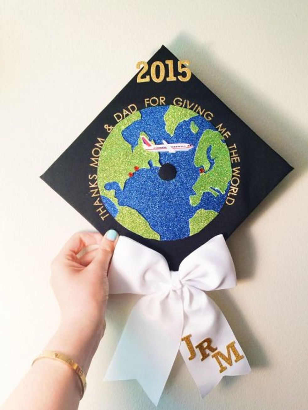 23 Grad Cap Decorating Ideas For Travel-Obsessed Grads
