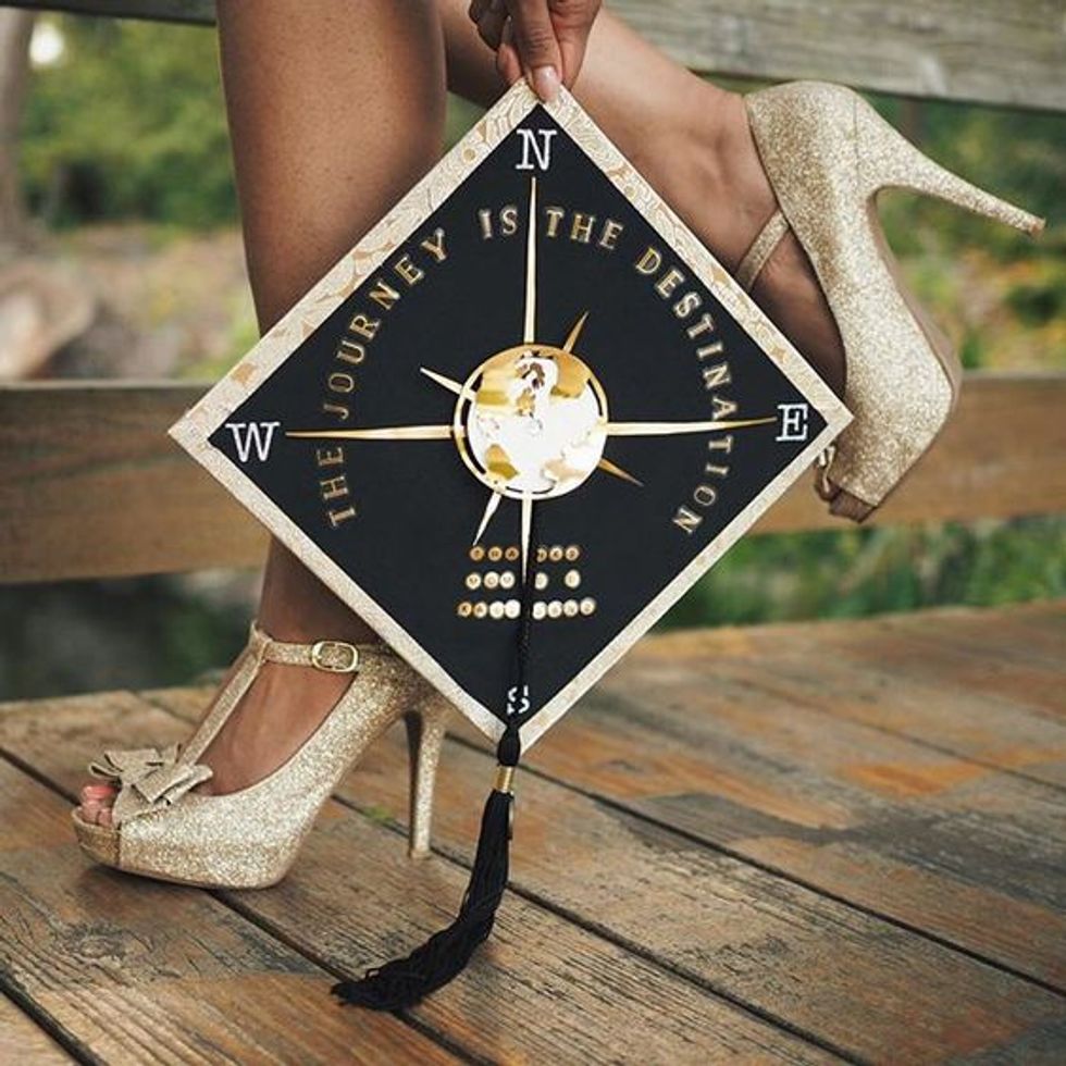 23 Grad Cap Decorating Ideas For Travel-Obsessed Grads