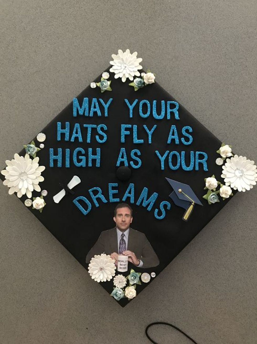 12 Graduation Cap Decorating Ideas For The Ultimate "The Office" Fan