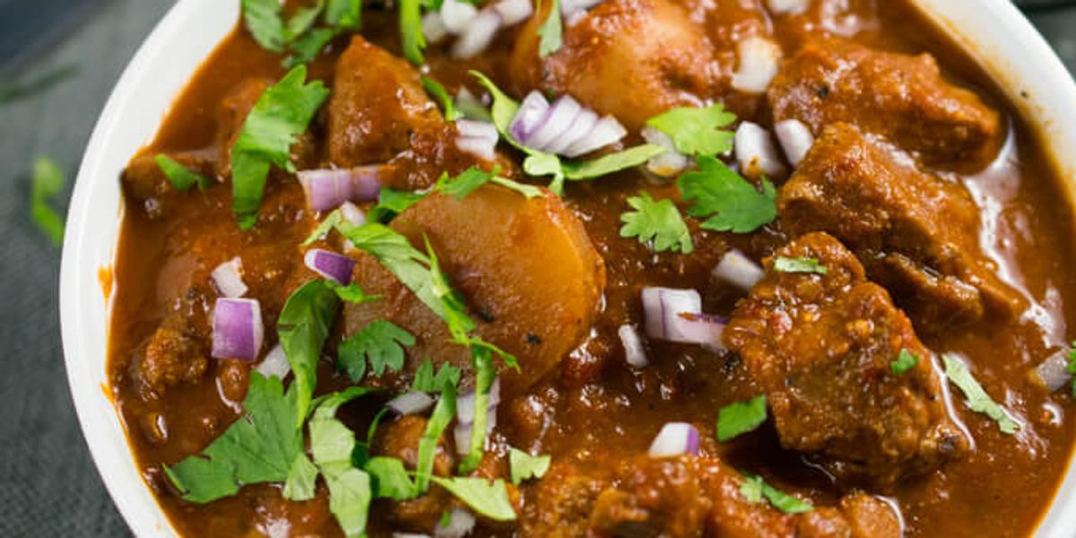 Vegan Chile Colorado Seitan Stew - My Recipe Magic