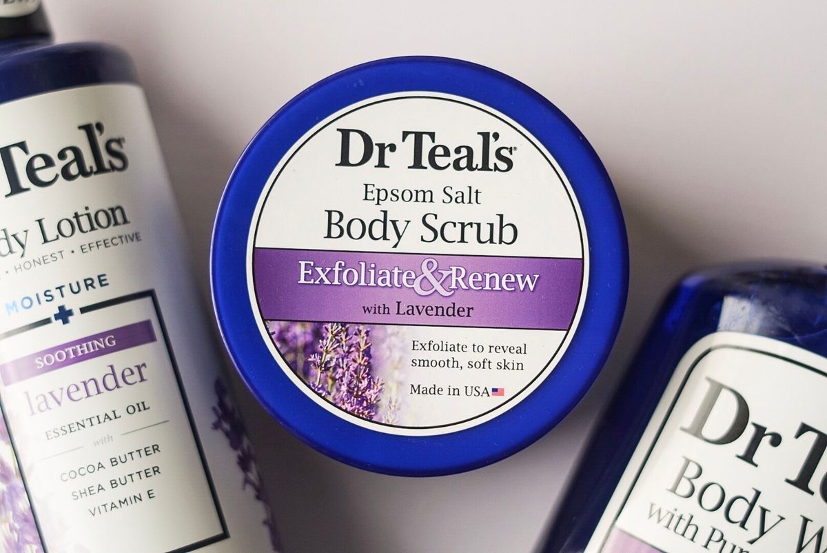 Dr. Teal's Lavender Epsom Salt Body Scrub - xoNecole: Women's Interest ...