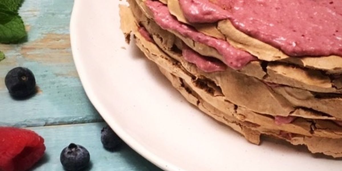 Best Chocolate Raspberry Meringue Layer Cake - My Recipe Magic