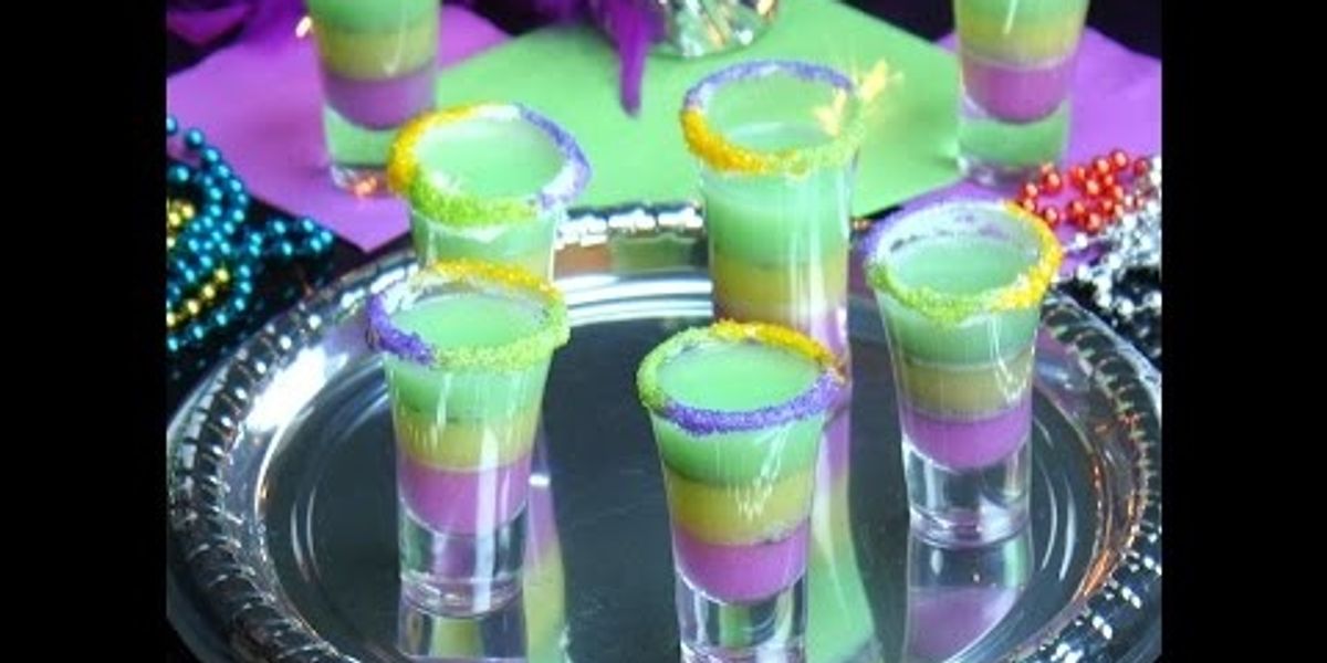 Here's how you can make King Cake Jell-O shots - It's a Southern Thing