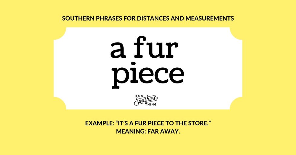 Colorful Southern expressions for distances and measurements - It's a ...