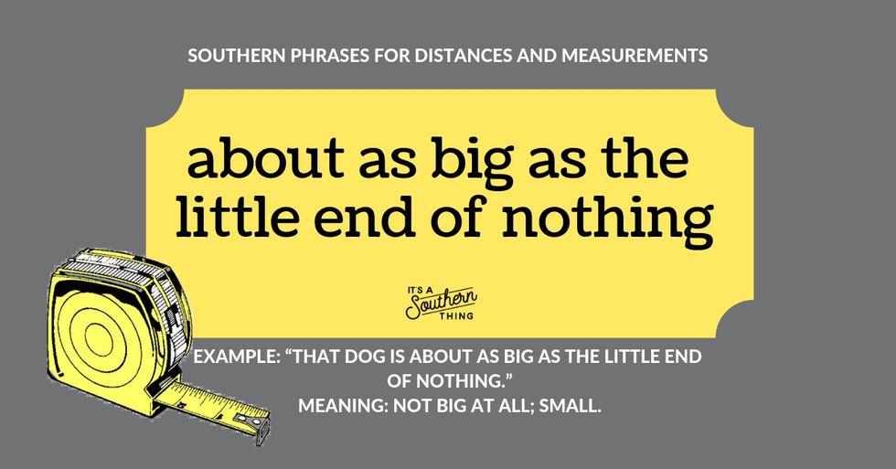 Colorful Southern expressions for distances and measurements - It's a ...