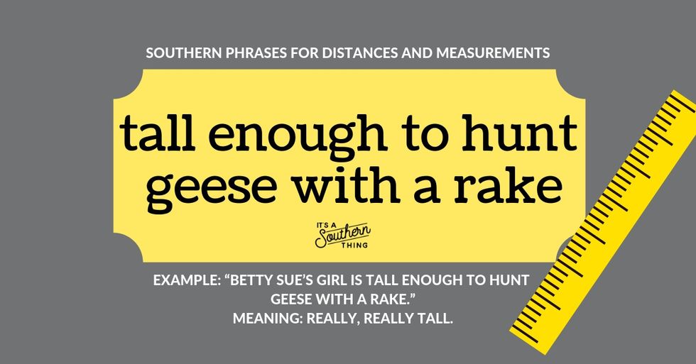 Colorful Southern expressions for distances and measurements - It's a ...