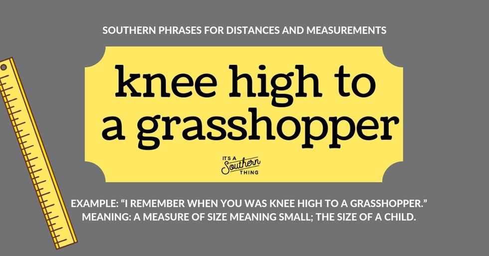 Colorful Southern expressions for distances and measurements - It's a ...