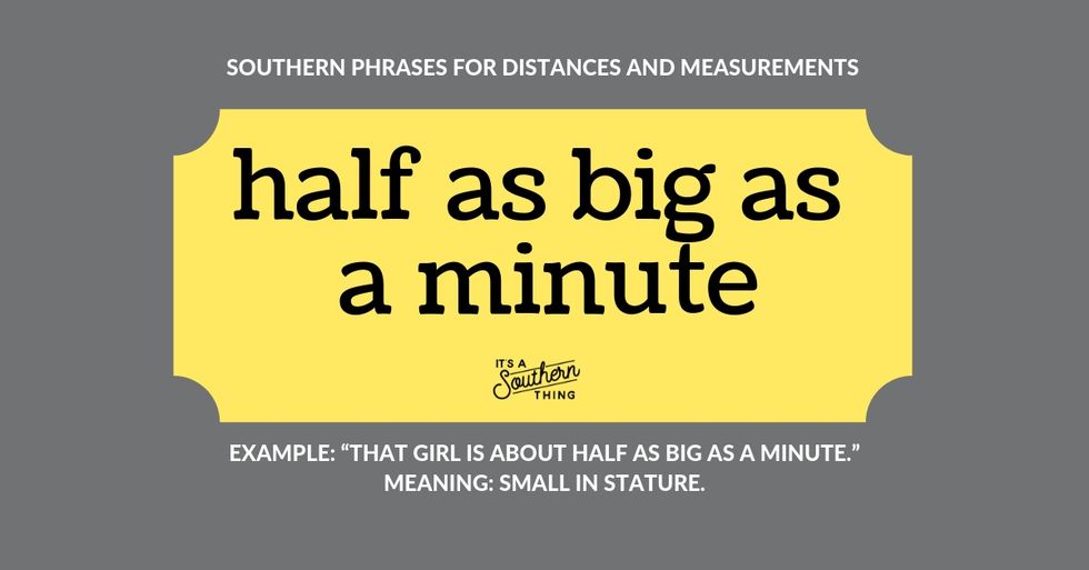Colorful Southern expressions for distances and measurements - It's a ...