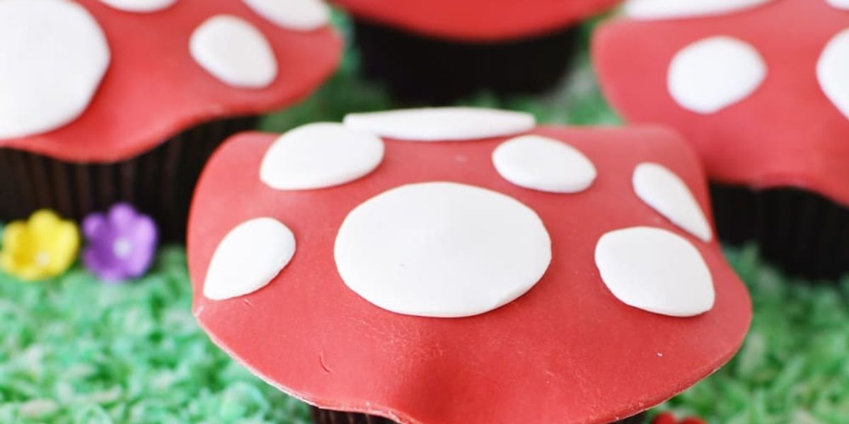 Toadstool Cupcakes - My Recipe Magic