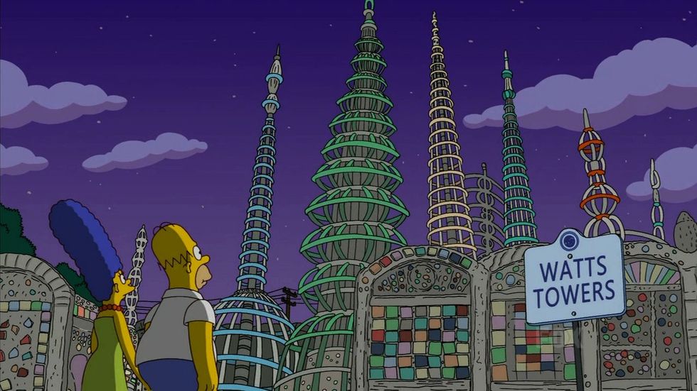 Did The Simpsons Just Make a Plea to Help Save Watts Towers? - GOOD