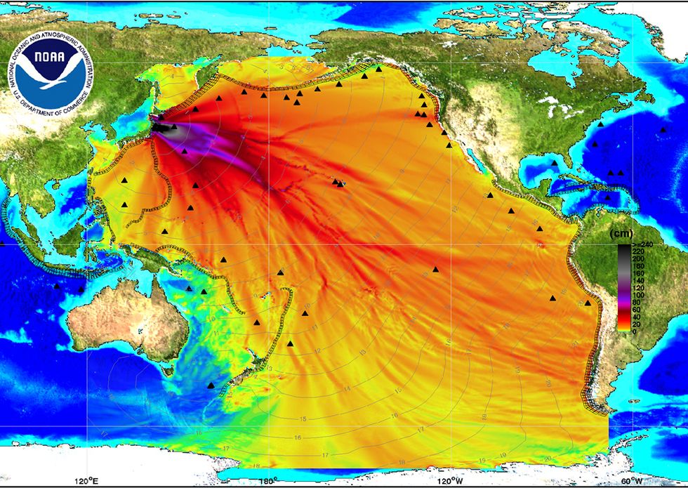 Watch NOAA's Animation of the Tsunami Spreading Across the Pacific - GOOD