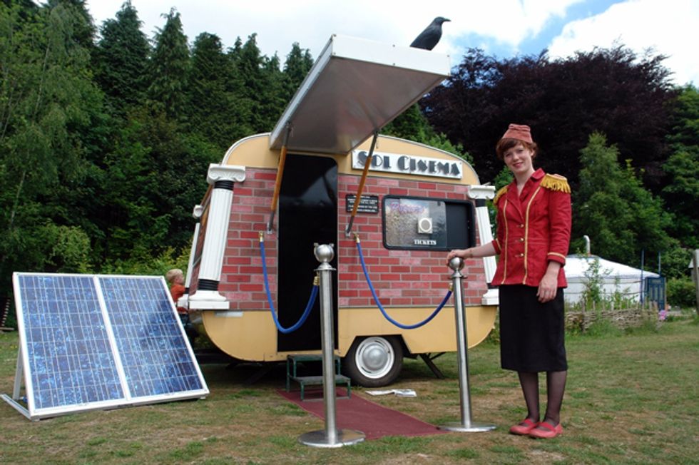Sol Cinema: The World's Smallest Solar-Powered Mobile Movie Theater - GOOD