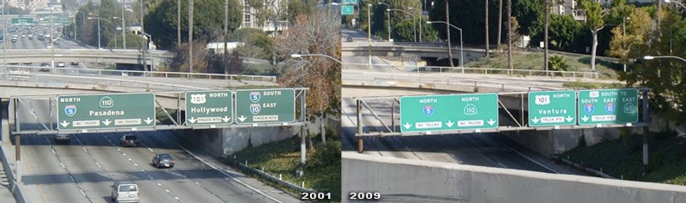 The Fake Freeway Sign that Became a Real Public Service - GOOD