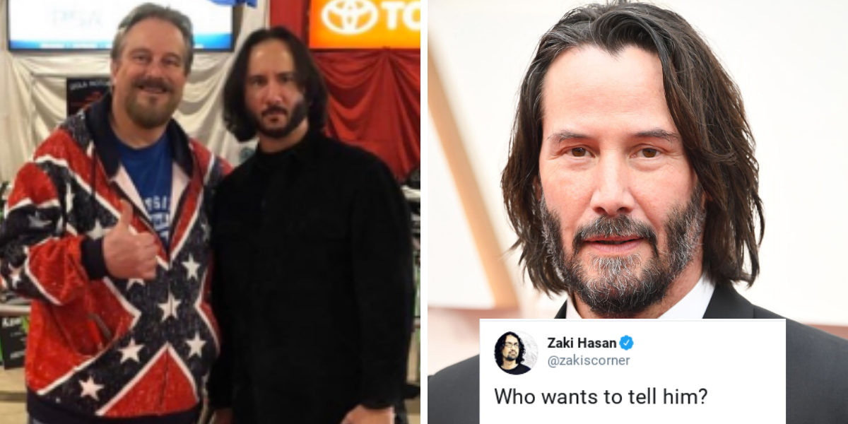 Trump Supporter Roasted After Thinking He Met Keanu Reeves When It Was ...