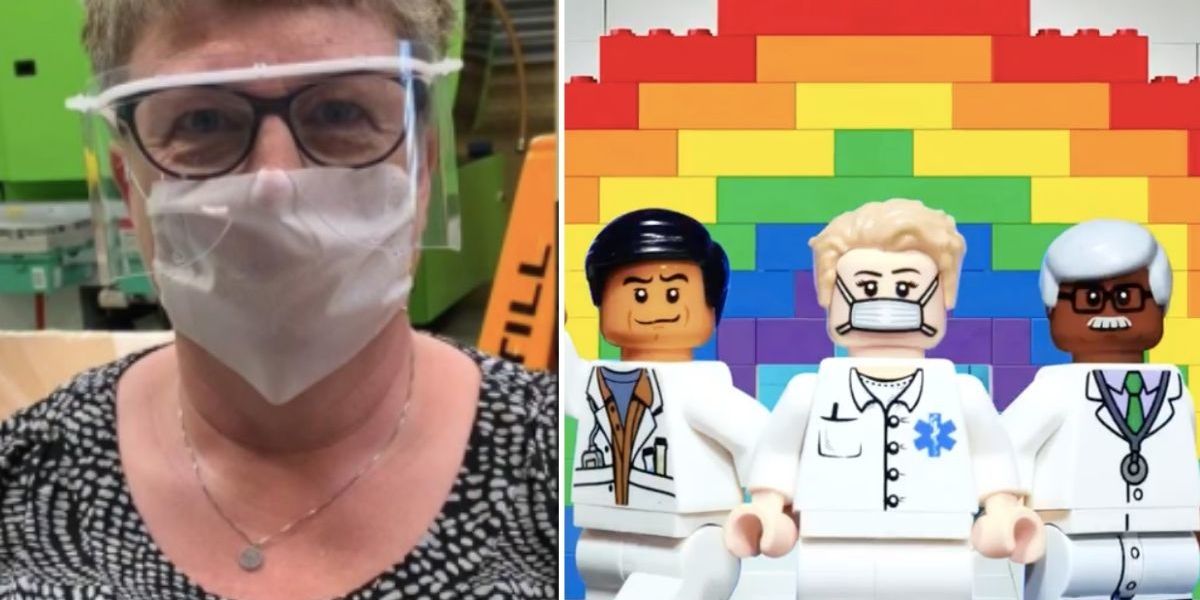 LEGO is making 13,000 plastic face visors a day for hospital workers ...
