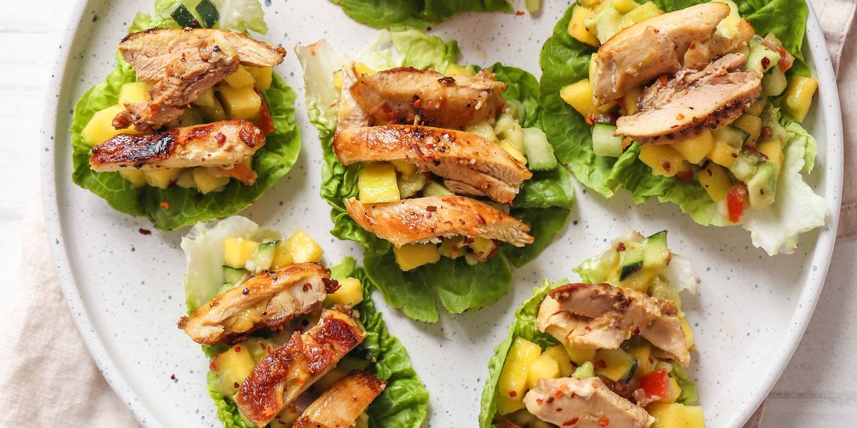 Chicken Mango Salsa Wraps - My Recipe Magic