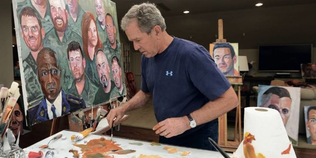 Former President George W. Bush pays tribute to immigrants with a book ...
