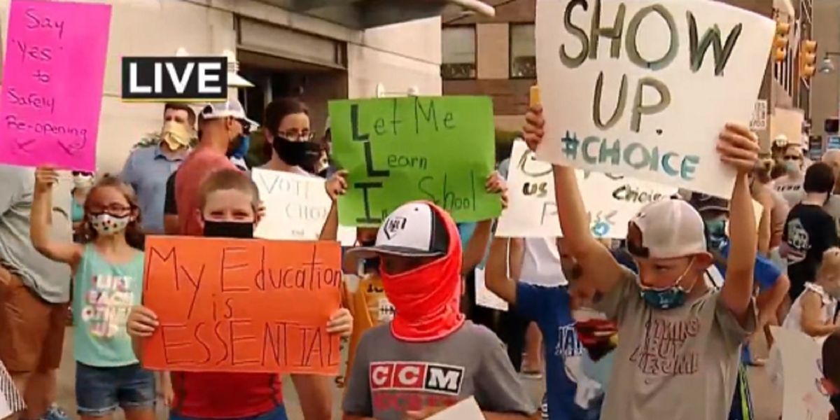 'Show up': Parents and students hold protest demanding Pittsburgh-area ...