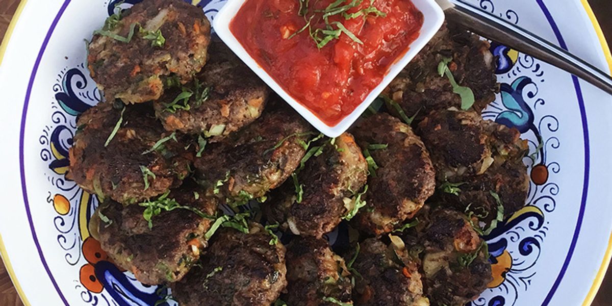 Wagyu Beef Breakfast Sausage and Zucchini Cakes - My Recipe Magic