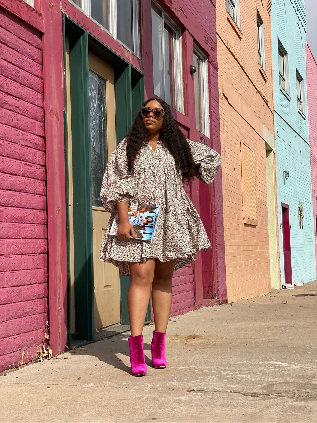 Smock Dress + Booties - xoNecole: Women's Interest, Love, Wellness, Beauty